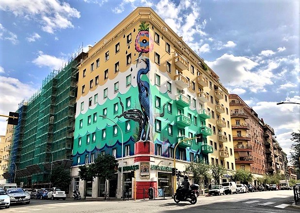 "Hunting Pollution", a Roma il murales green più grande d'Europa ...