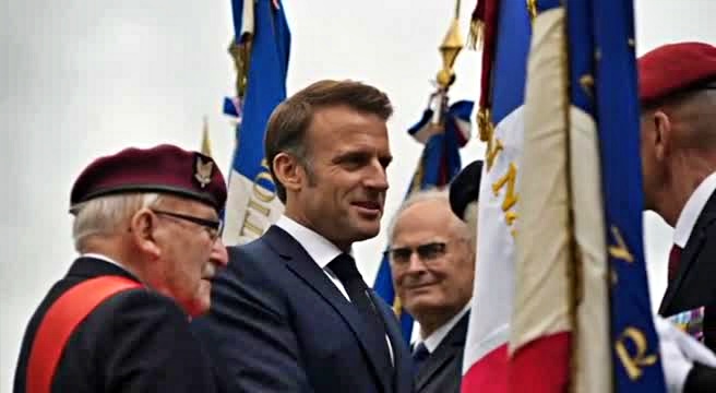 Macron apre cerimonia per 80 anni da D-Day | pronti a stessi sacrifici